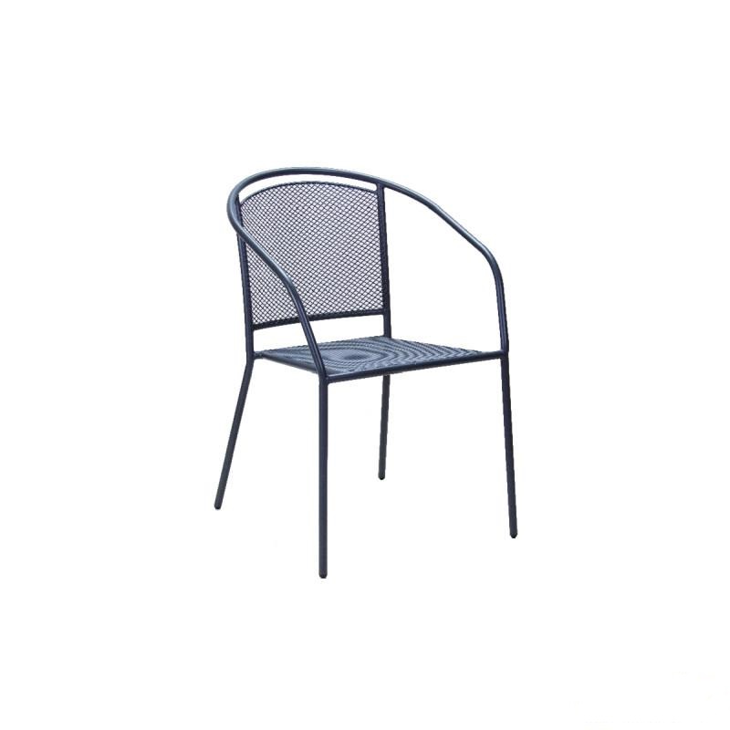 Baštenska metalna stolica Arko siva