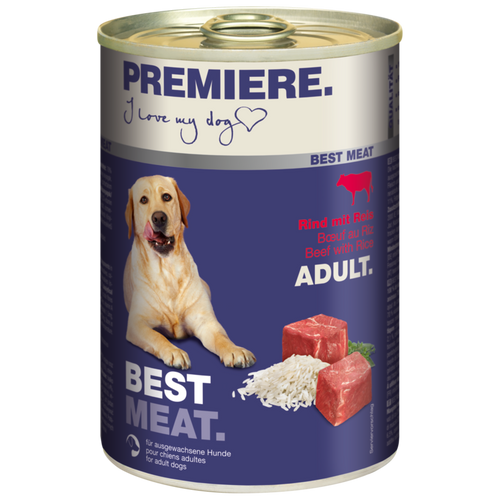 Premiere Dog Best Meat Adult Govedina i Pirinač 400g konzerva