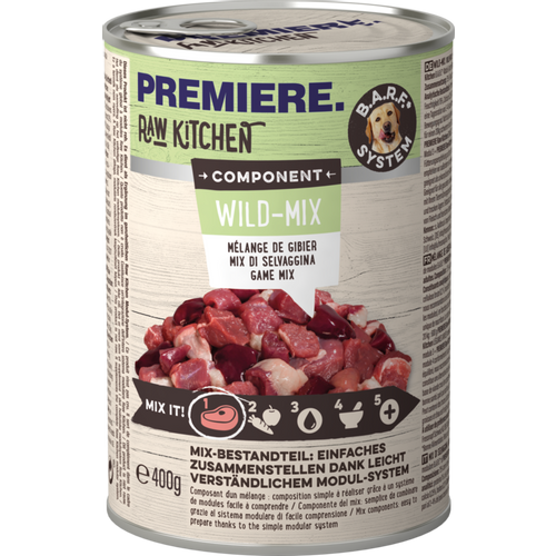 Premiere Dog Raw Kitchen Component Divljač 400g konzerva