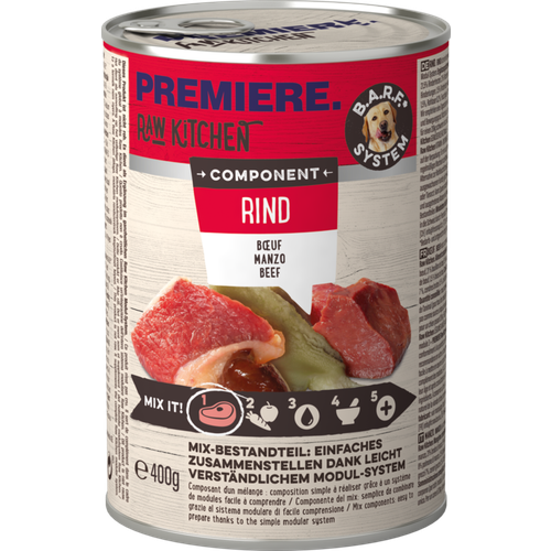 Premiere Dog Raw Kitchen Component Govedina 400g konzerva