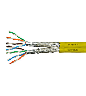 Kabl instalacioni Cat.7 S/FTP - 1000 Mhz,2x(4x2xAWG-23) LS0H
yellow, Drum 500m