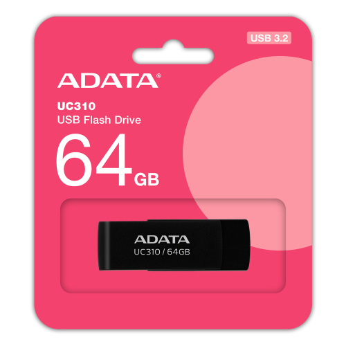 Adata 64GB (UC310-64G-RBK) USB flash memorija crni