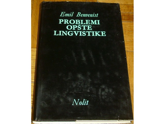 PROBLEMI OPŠTE LINGVISTIKE - Emil Benvenist