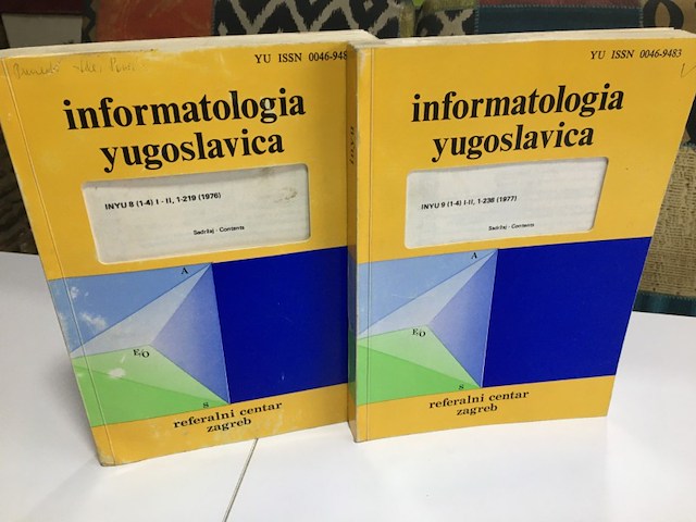 Informatologia Yugoslavica 1976-1977