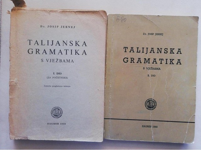 Talijanska gramatika I-ll  Josip Jernej