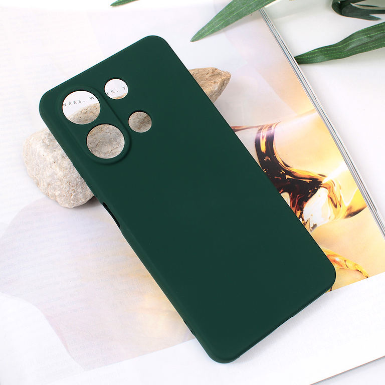 Maska Teracell Soft Velvet za Xiaomi Redmi Note 13 4G (EU) tamno zelena