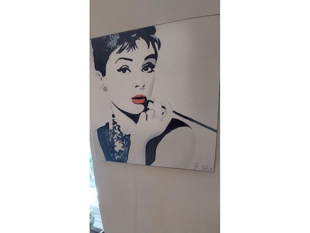 Audrey Hepburn slika na platnu POP ART
