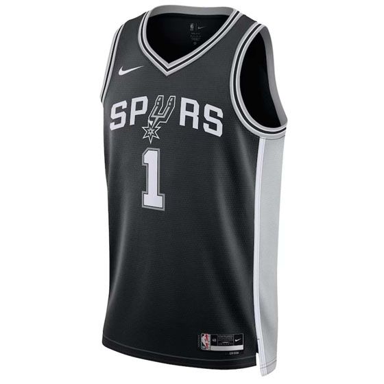 NIKE × NBA SAN ANTONIO SPURS ICON EDITION 2022/23 DRI-FIT SWINGMAN JERSEY '#1 VICTOR WEMBANYAMA'