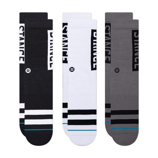 THE OG CREW SOCKS 'BLACK/WHITE/GREY'