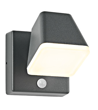 Zeta LED zidna svetiljka Single PIR 12W 800lm 3000K ECG IP54
LED zidna svetiljka sa senzorom za spoljašnju upotrebu, antracit