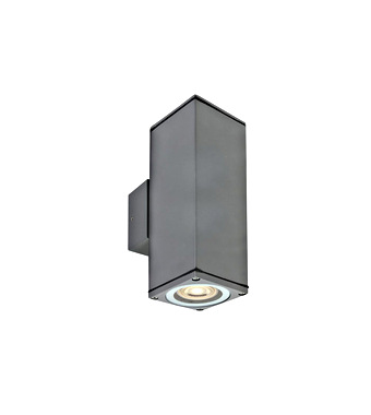GARO III zidna svetiljka 2x10W MR16 2xGU10 IP54 siva