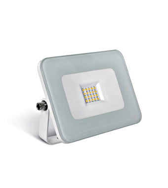 Senga LED 3 Floodlight 10W 230V 800lm 840 100° IP65 bela