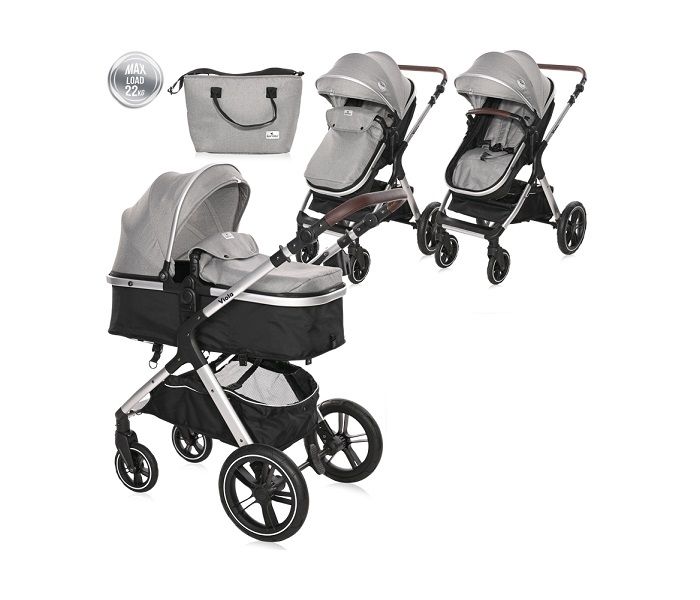 LORELLI KOLICA ZA BEBE VIOLA - OPALINE GREY+ADAPTERI