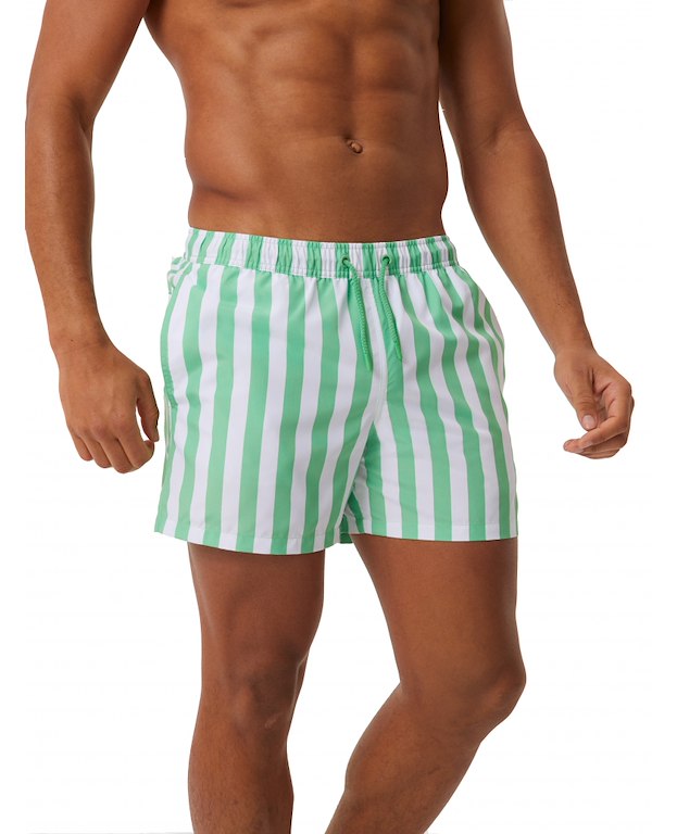 BORG PRINT SWIM SHORTS SUNNY STRIPE