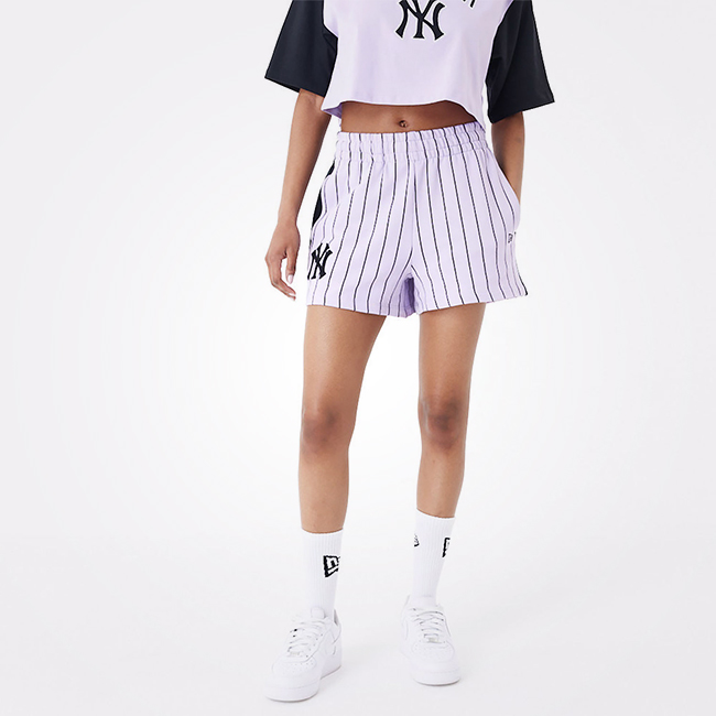 New Era New York Yankees MLB Lifestyle Purple Shorts