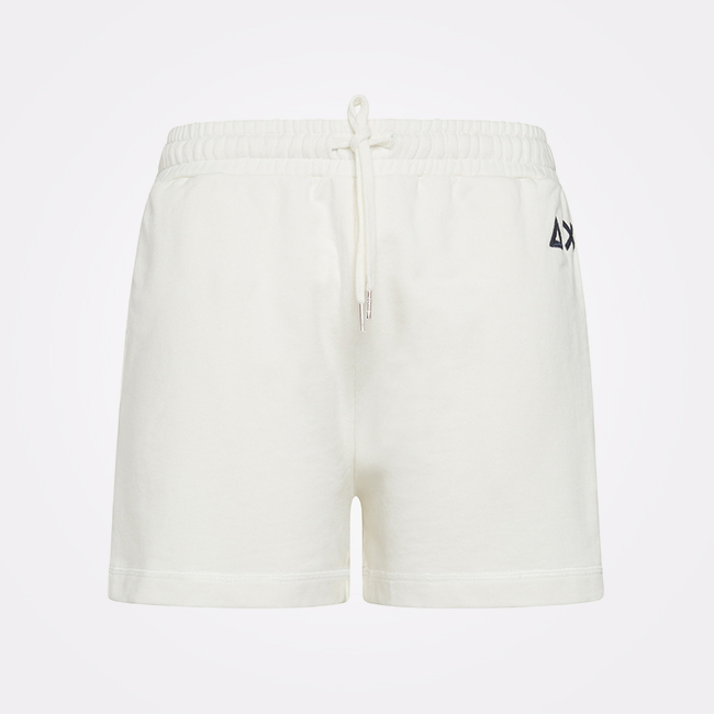SUN68 Pant Short Cotton Fl. Off White