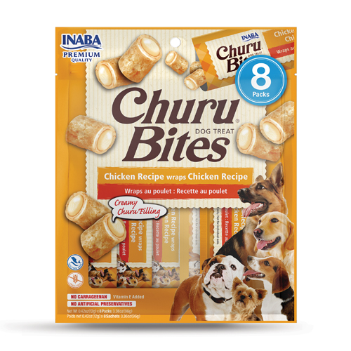INABA Dog Churu Bites Chicken 8x12g
