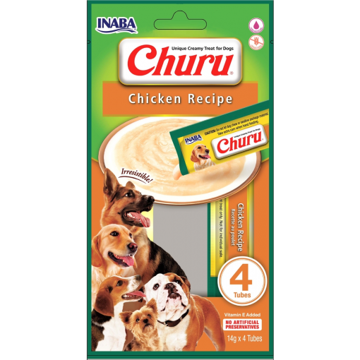 INABA Dog Churu Creamy Chicken 4x14g