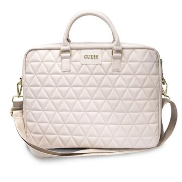 GUESS QUILTED LAPTOP BAG - 15" - PINK