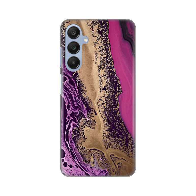 Maska silikon Print za Samsung A256B Galaxy A25 5G Purple Gold Marble