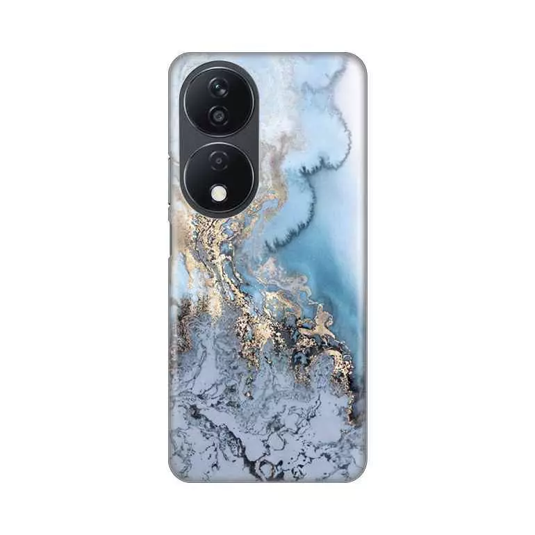 Maska silikon Print za Honor X7b Blue Gold Marble