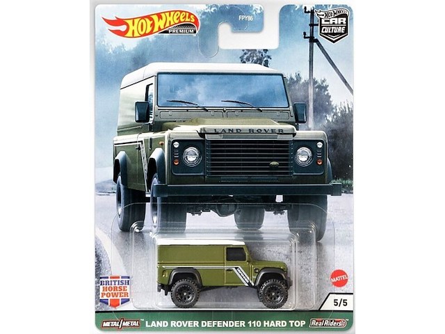 hot wheels land rover defender 110 hard top