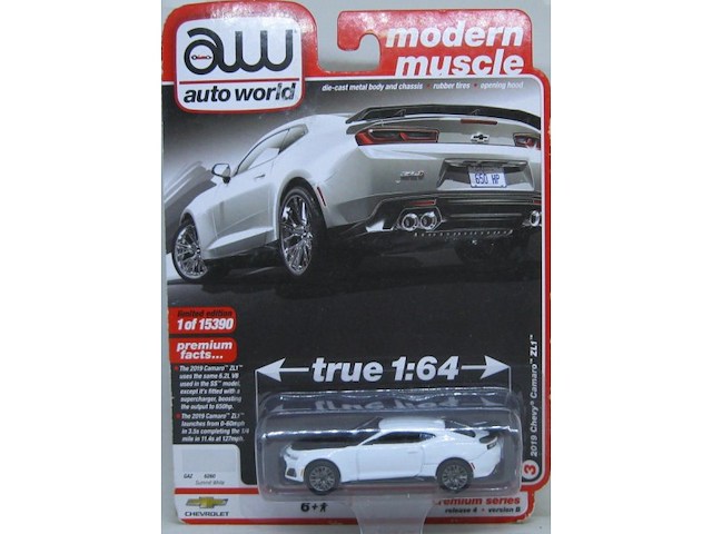 1:64 auto world chevrolet camaro `19 ZL1