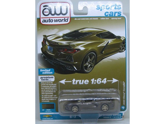 1:64 auto world chevrolet corvette `20