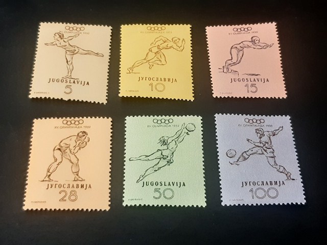 Jugoslavija 1952 Olimpijada Helsinki * kompl serija