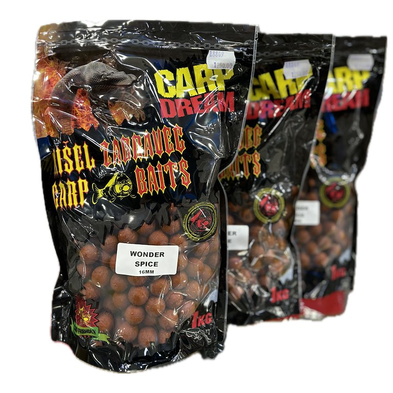 MIŠEL ZADRAVEC CARP BAITS MZCB CARP DREAM BOILIES 16MM WONDER SPICE 1KG