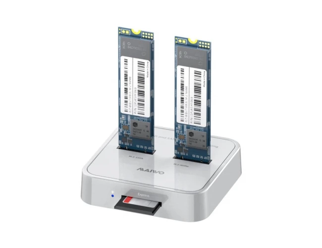 Maiwo (K3016SD) USB 3.1 tip C na 2 x M.2 (SATA and PCIe NvMe) čitač kartica