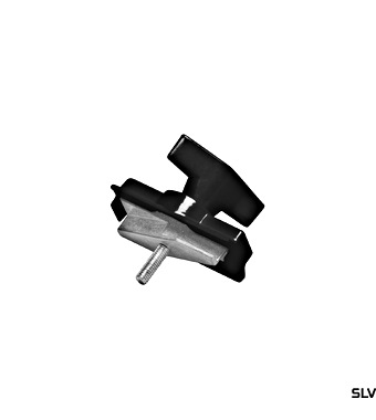 Mehanički adapter za svetiljku S-TRACK 3-F šina, crna