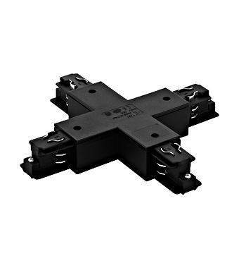 3-Fazni X-konektor crni nadgradni plastični