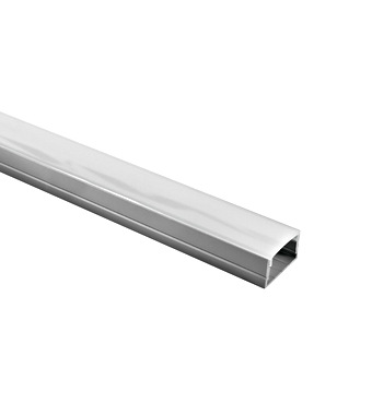 Aluminijski profil 2 m, uključen opalni pokrov, aluminijum
Aluminium profile
