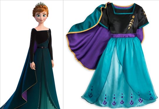 Anna Frozen 2 kostim haljina ogrtac Elza