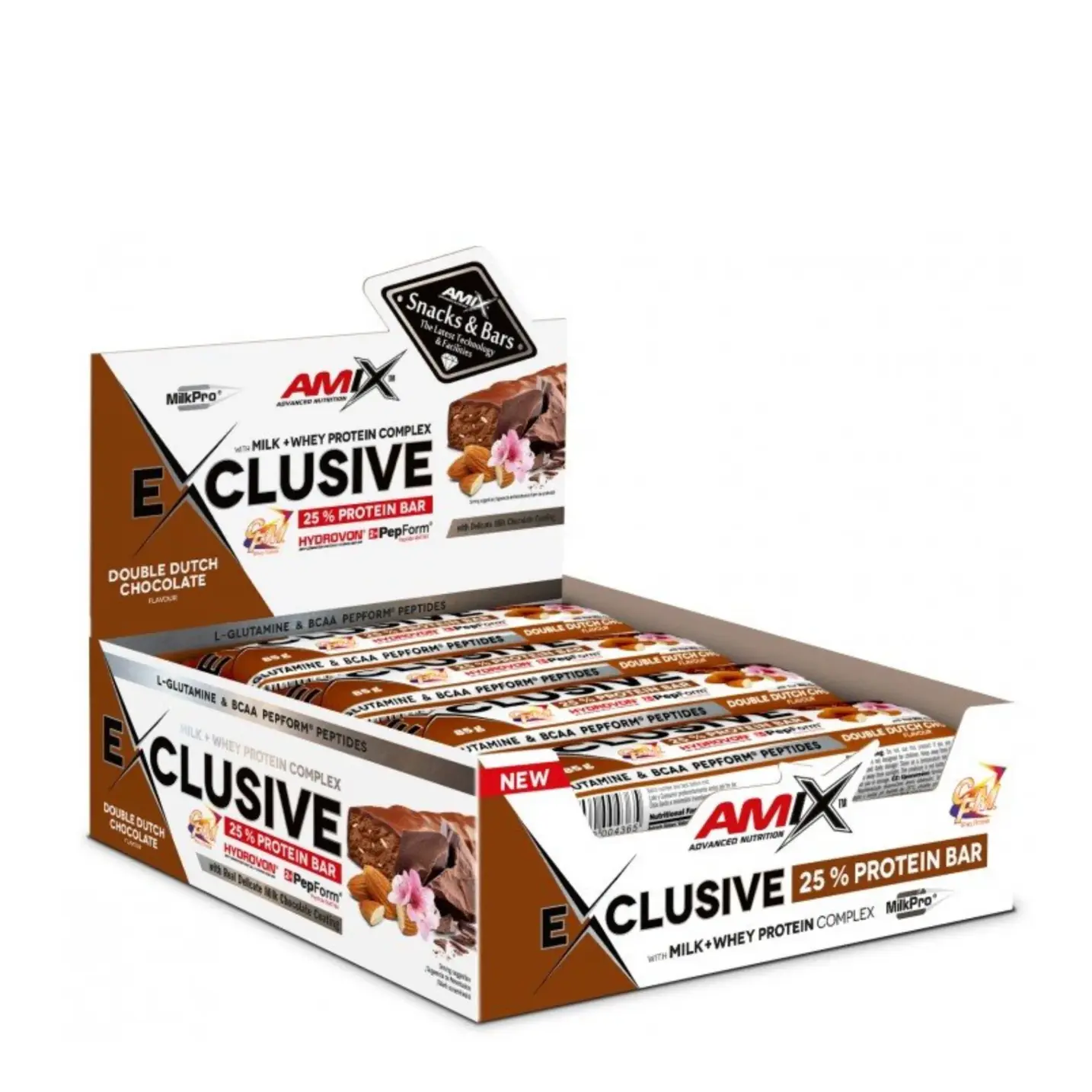 Exclusive protein Bar 85g (cela kutija 12 čokoladica) – Amix™