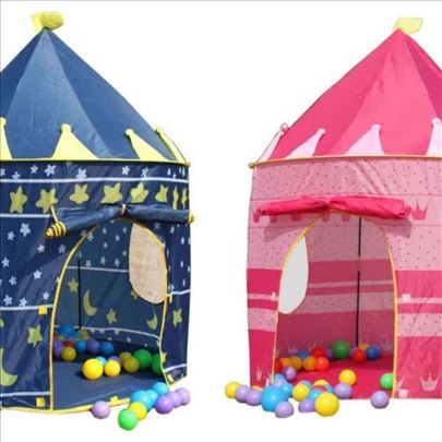 Veliki šator za decu u roze i plavoj boji