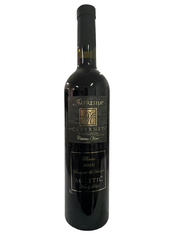 Crveno vino Impresija Cabernet Sauvignon Miletić 0,75l