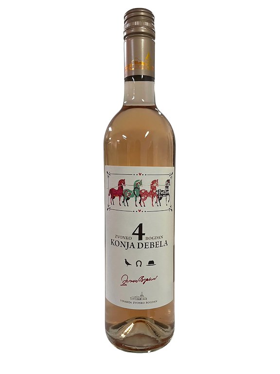 Rose vino 4 konja debela Zvonko Bogdan 0,75l