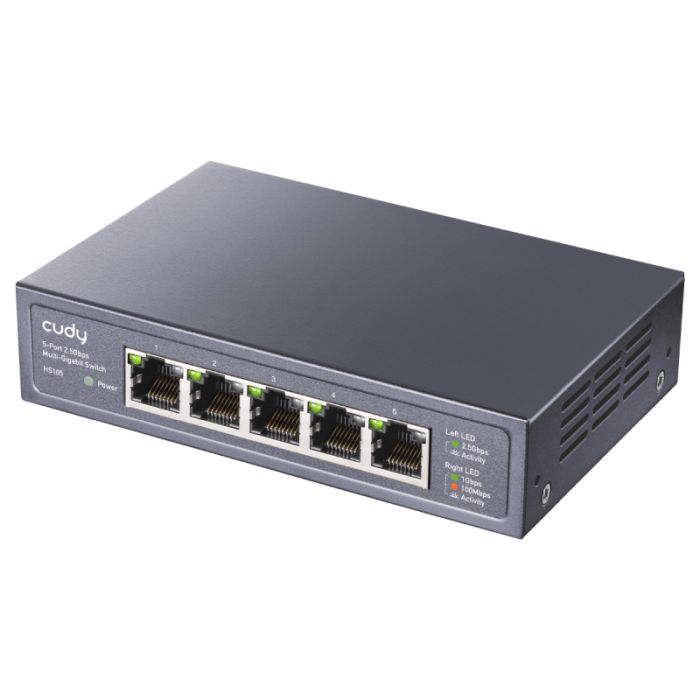 HS105 5-Port 2.5G Desktop Metal Switch