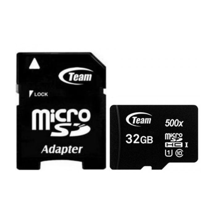 TeamGroup MICRO SDHC 32GB 100/20MB/s UHS-I U1 C10 +SD Adapter TUSDH32GCL10U03