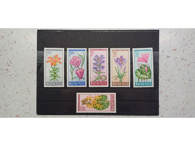 1966 Madjarska flora serija cisto ** (7699)