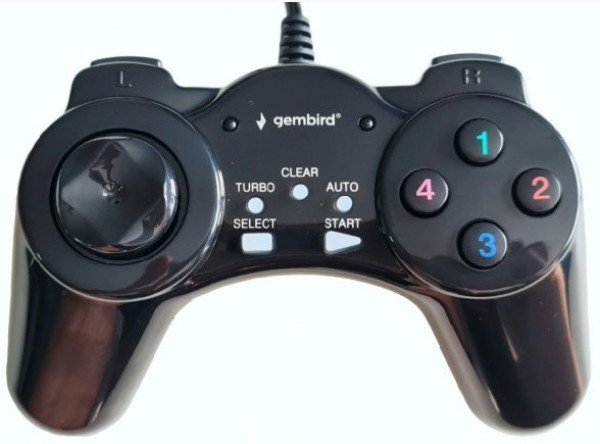 JPD-DIGITALPAD Gembird USB 2.0 digital gamepad black FO (Alt;JPD-UB-01)