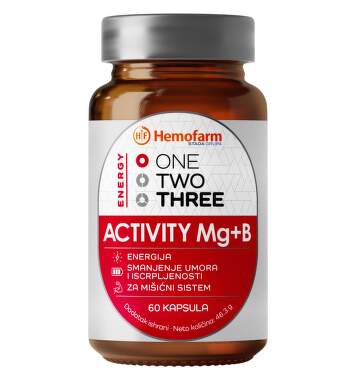 One Two Three Activity Mg+B , 60 kapsula