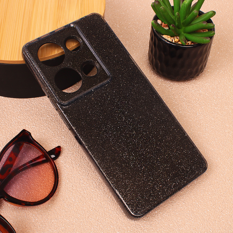 Maska Sparkle Dust za Xiaomi Redmi Note 13 Pro 4G crna