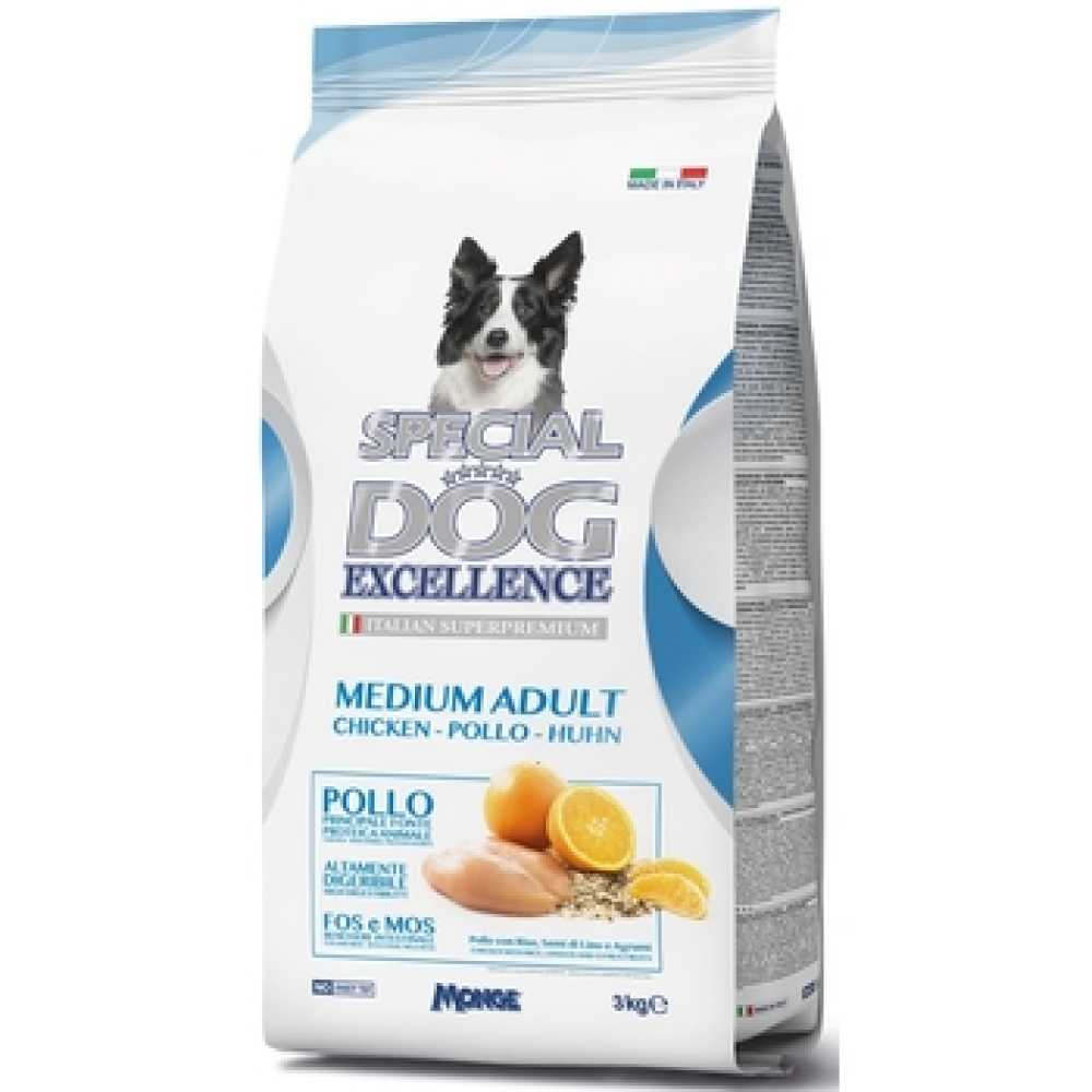 Monge Special Dog Excellence hrana za pse Adult Medium - Piletina 3kg