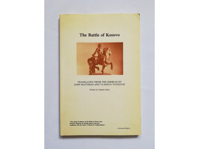 Battle Of Kosovo - John Matthias, Vladeta Vuckovic