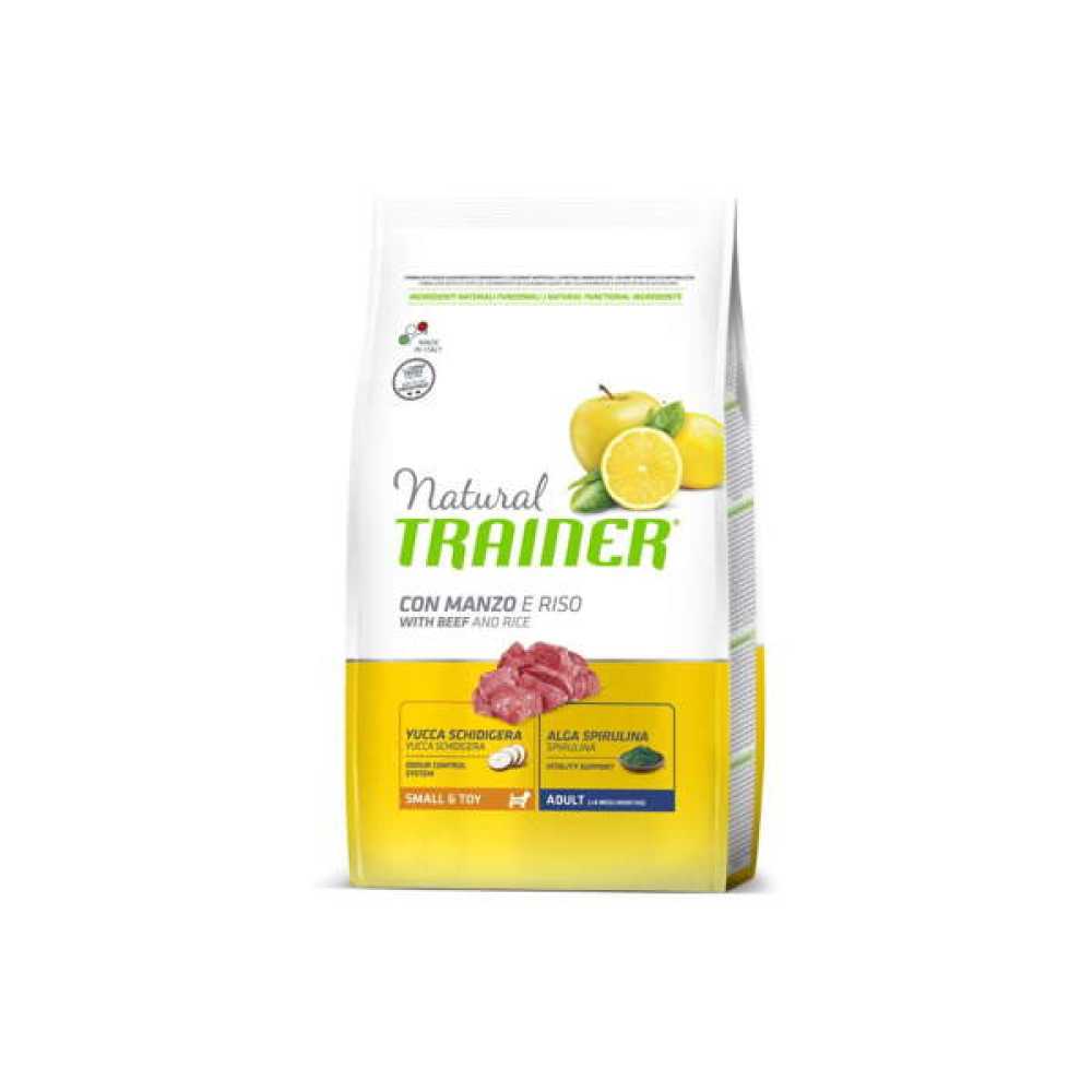 Trainer Natural hrana za pse Adult Small&Toy - Govedina i pirinač 800g