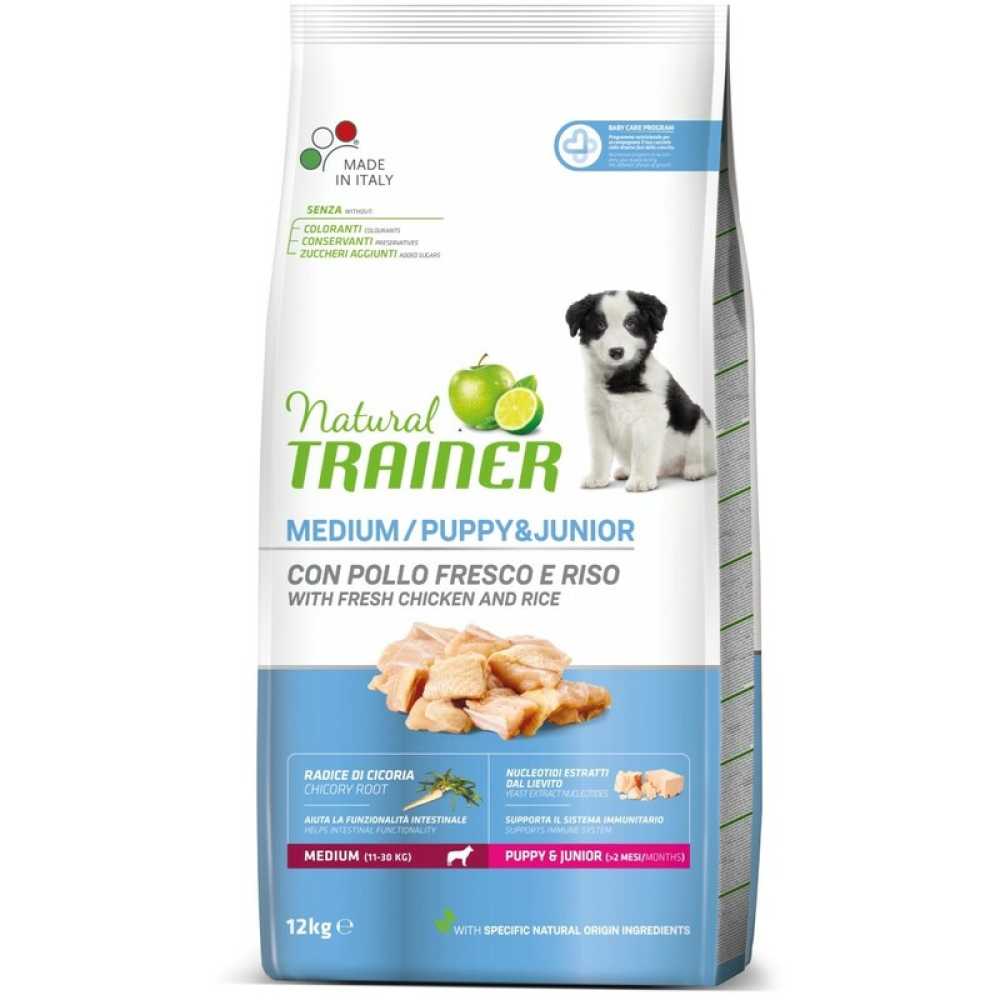 Trainer Natural hrana za pse Puppy Medium - Piletina 12kg