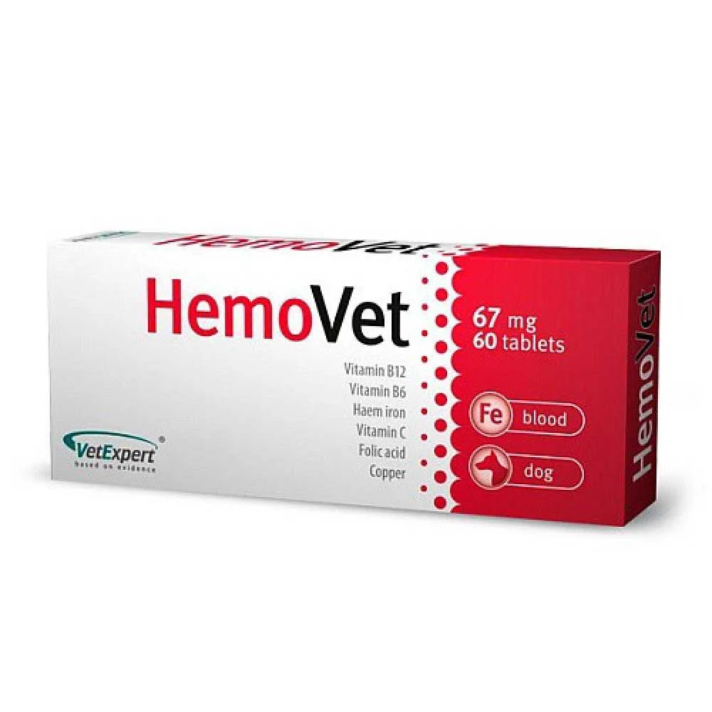 VetExpert HemoVet preparat za pse i mačke za eritropoezu 60 tableta